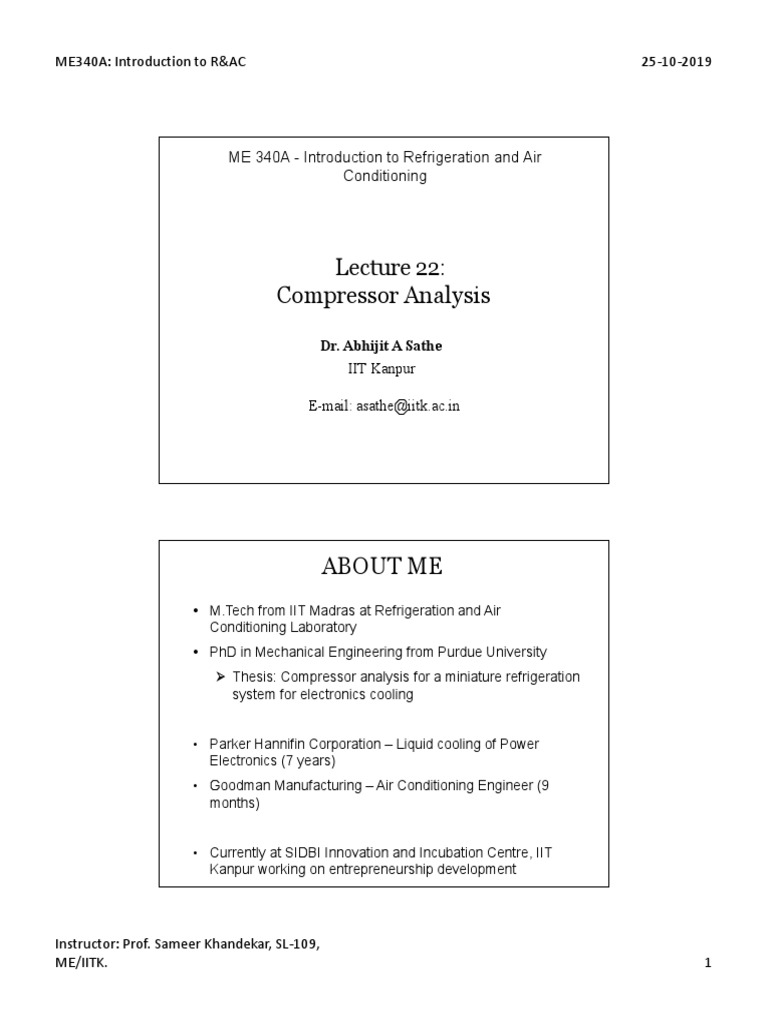 Lecture 19 Compressor Design 1 OK | PDF | Building Engineering ...