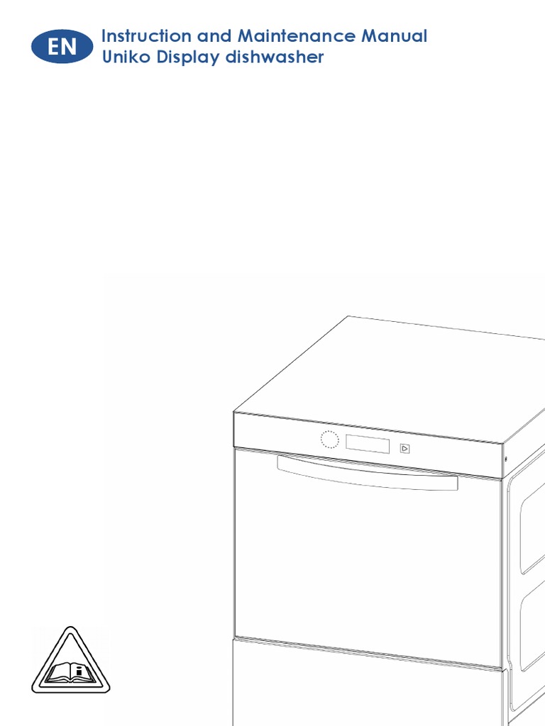 Instruction and Maintenance Manual Uniko Display Dishwasher | PDF ...