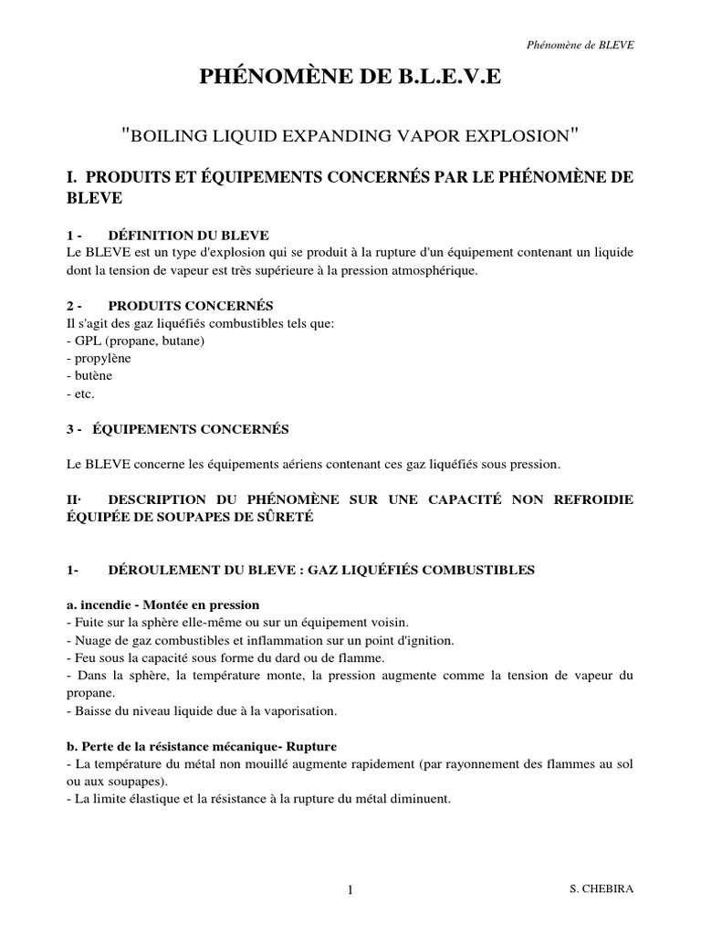 Resume Phenomene de Bleve | Descargar gratis PDF | La nature | Chimie ... Resume Phenomene de Bleve | Descargar gratis PDF | La nature | Chimie ...