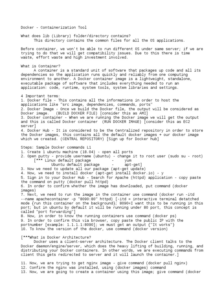 Docker - Part1 | PDF | Operating System | Computer File