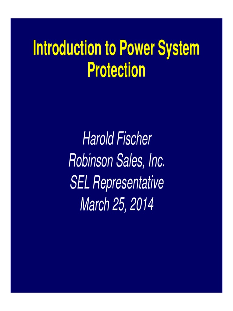 Protection Types of Schemes-Fischer | PDF | Relay | Electrical Substation