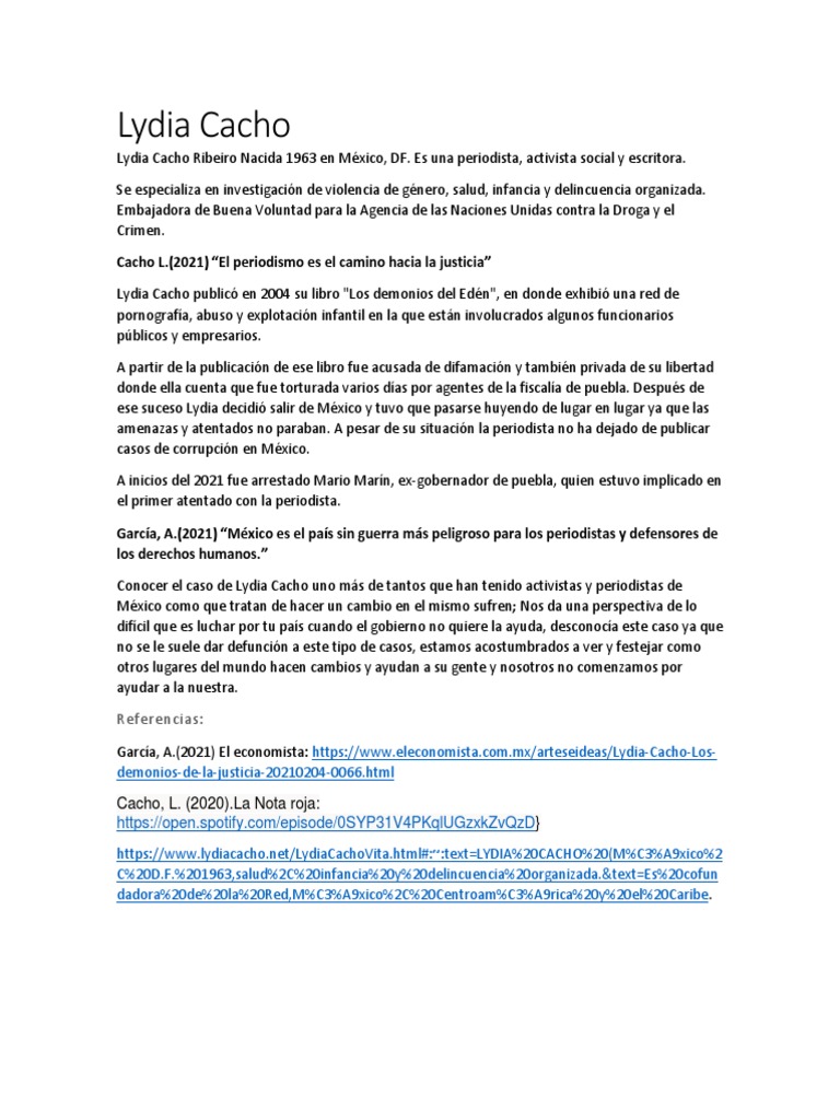 Lydia Cacho | PDF