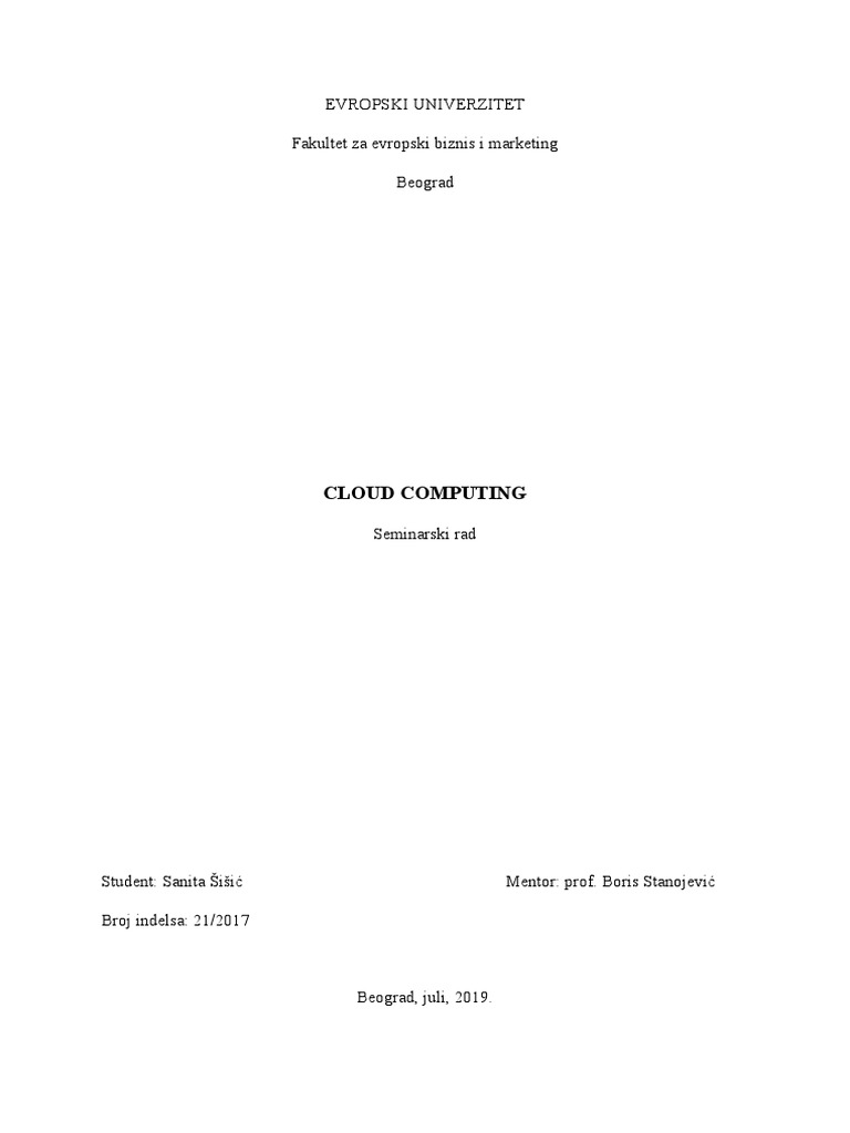 Cloud Computing | PDF