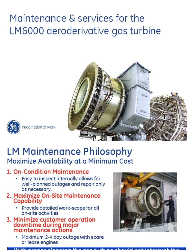 08 - LM6000 Gas Turbine Maintenance | PDF | Gas Turbine | Mechanical ...