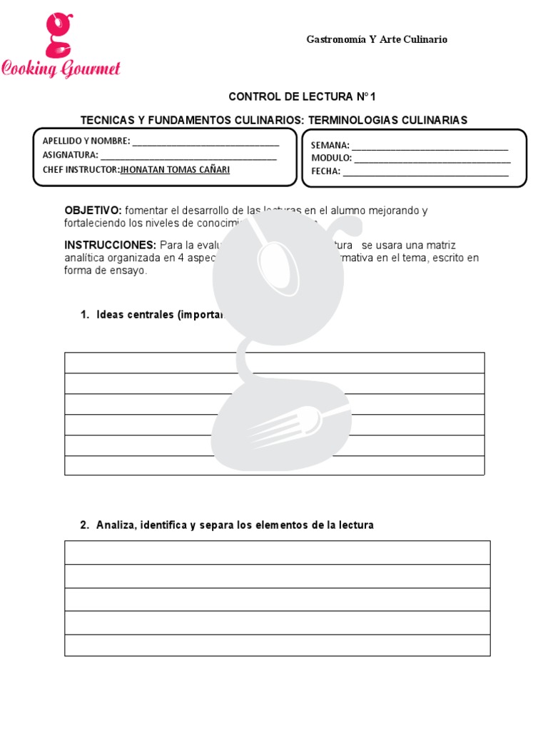 Control de Lectura 1 Fundamentos | PDF