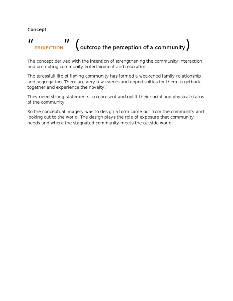 Community Projection Concept Design | PDF