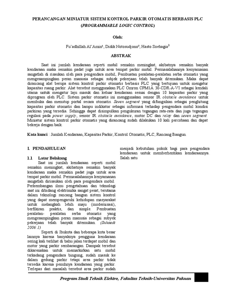 Parking Dikonversi | PDF