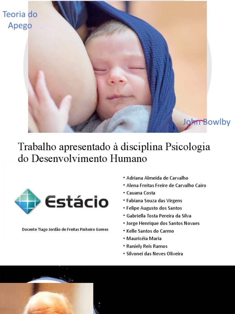 John Bowlby | PDF | Teoria do Apego | Etologia