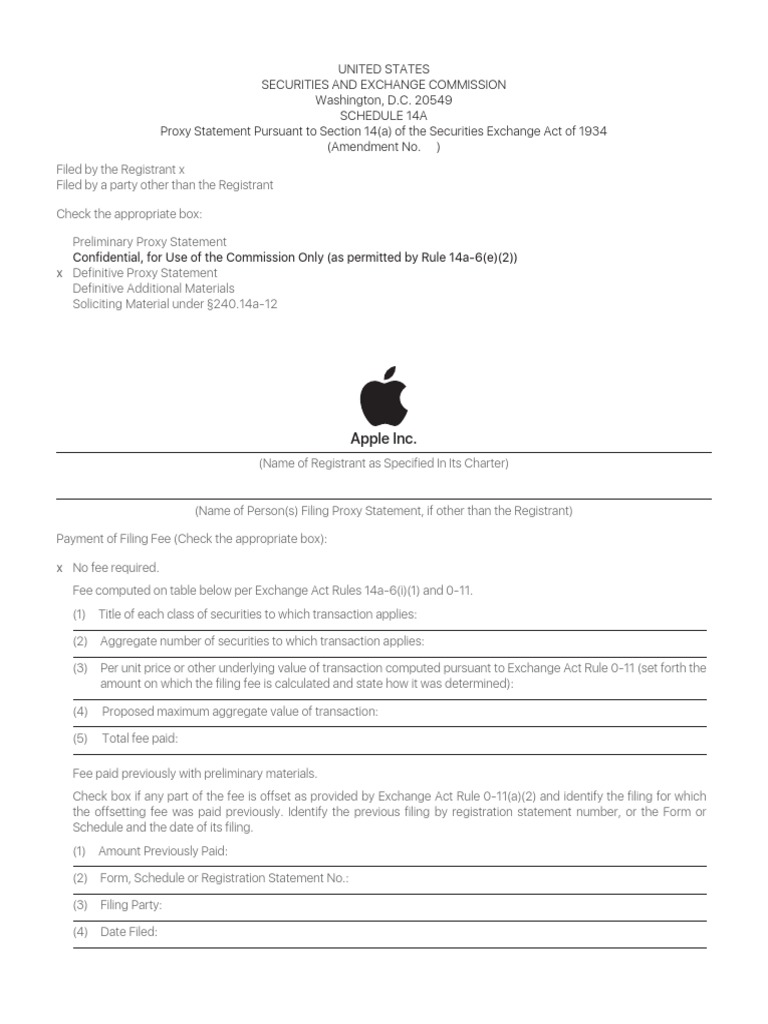 Apple Inc | PDF | Audit Committee | Board Of Directors
