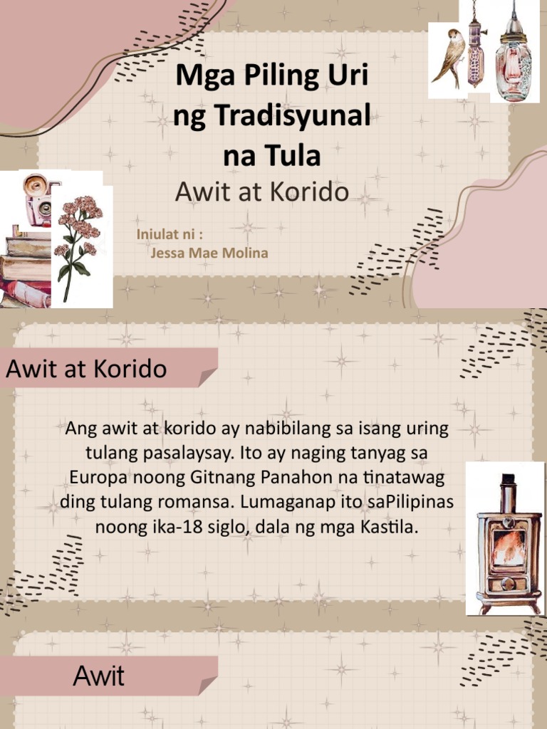 Molina - Awit at Korido | PDF