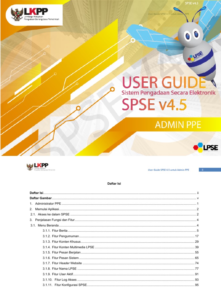 Panduan Admin SPSE 4.5 untuk PPE | PDF | Komputer