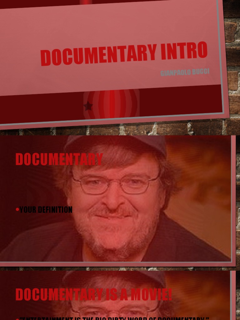 Documentary Intro: Gianpaolo Bucci | PDF | Documentary Film | Reality