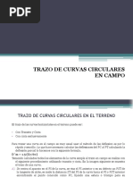 Cálculo y Trazo de Una Curva Horizontal Simple. | PDF | Curva | Longitud