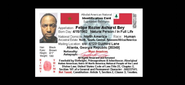 Noble Felipe Rozier Ashurst Bey Nationality Card | PDF