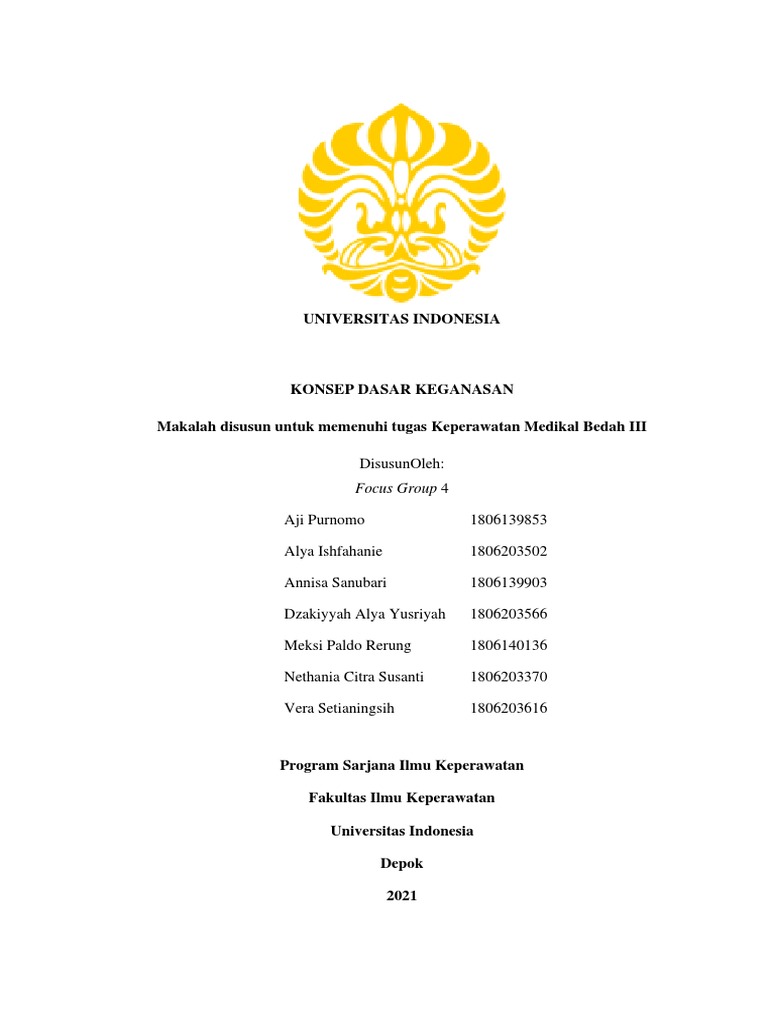 Makalah - QBL1 - FG4 - Konsep Dasar Keganasan | PDF