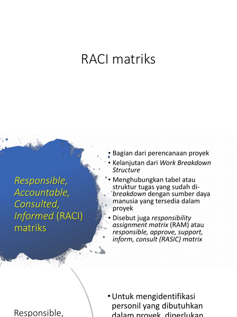 RACI Matriks 06 | PDF
