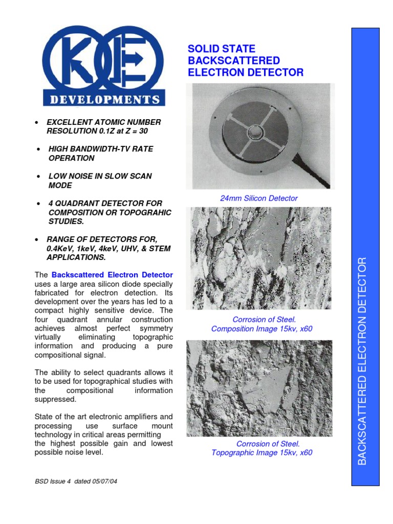 The Versatile Backscattered Electron Detector: A Technical Overview of ...