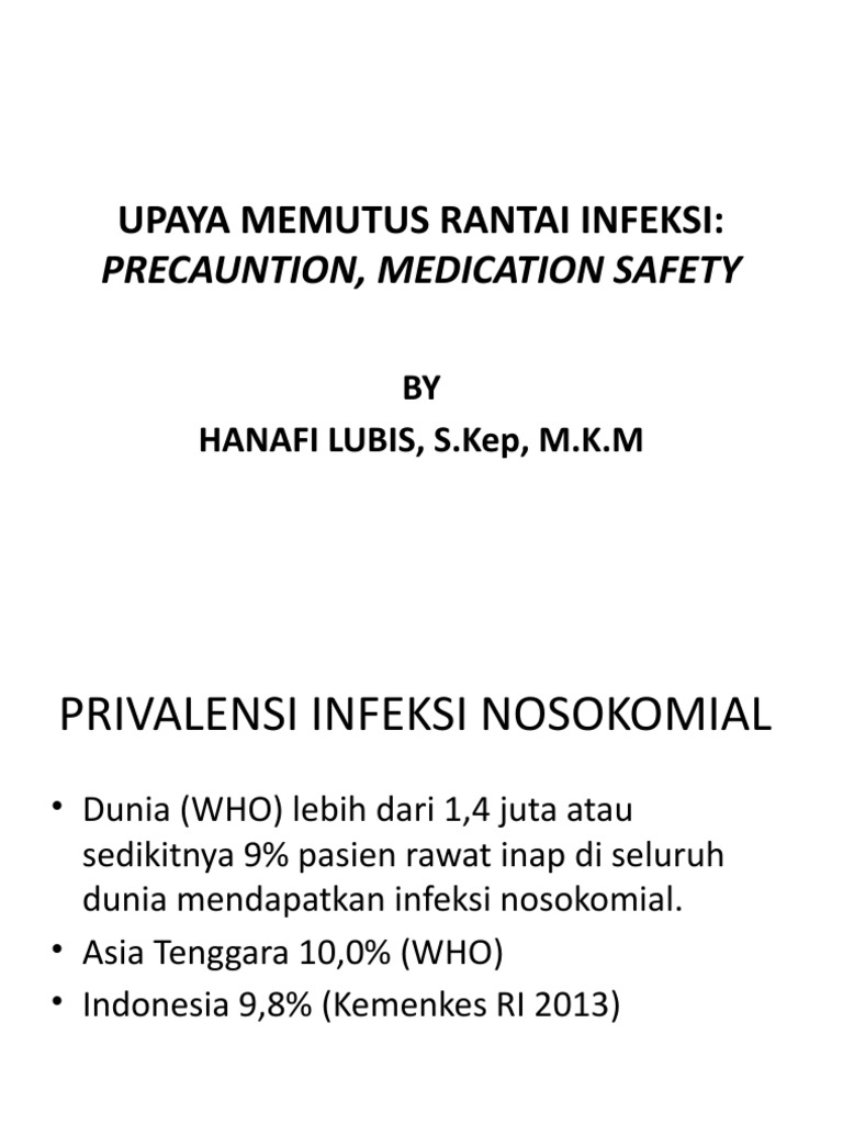 K 3 - Pemutusan Rantai Infeksi | PDF