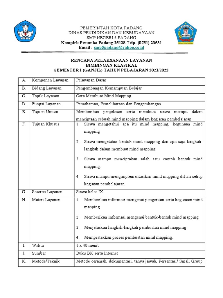 RPL Layanan Pok (Mind Mapping) | PDF