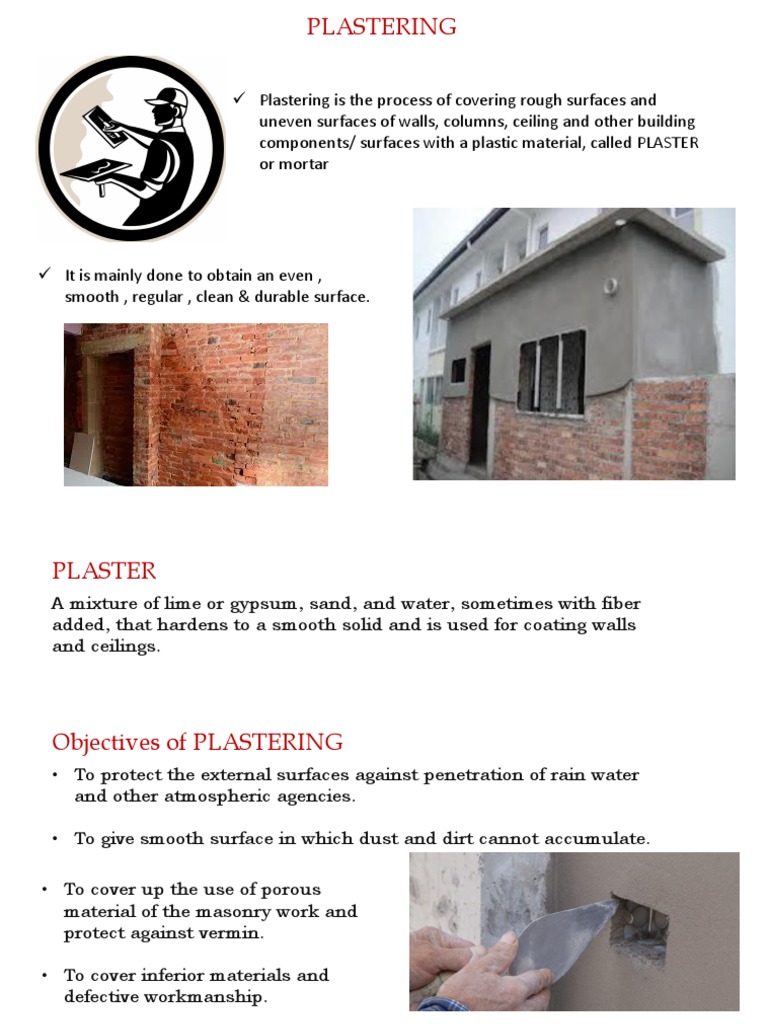 Plastering Pdf Plaster Materials