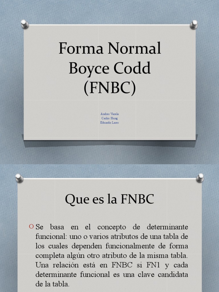 Forma Normal Boyce Codd (FNBC) | PDF