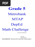 Grade 6 Mtap Reviewer With Answer Key | PDF