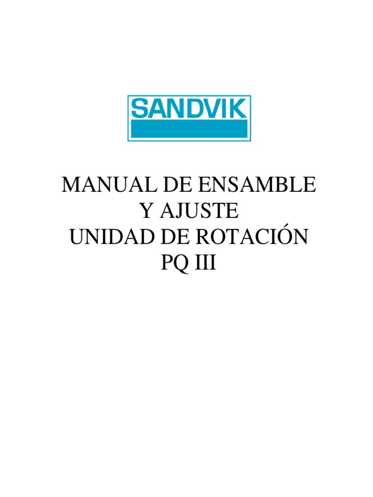 Manual de Ensamble PQ III | PDF | Engranaje | Fricción