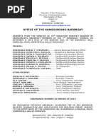 Barangay Ordinance - Barangay Clearance Issuance - Sample | PDF ...