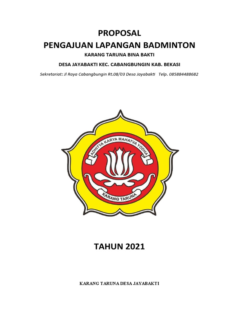 Proposal Badminton | PDF