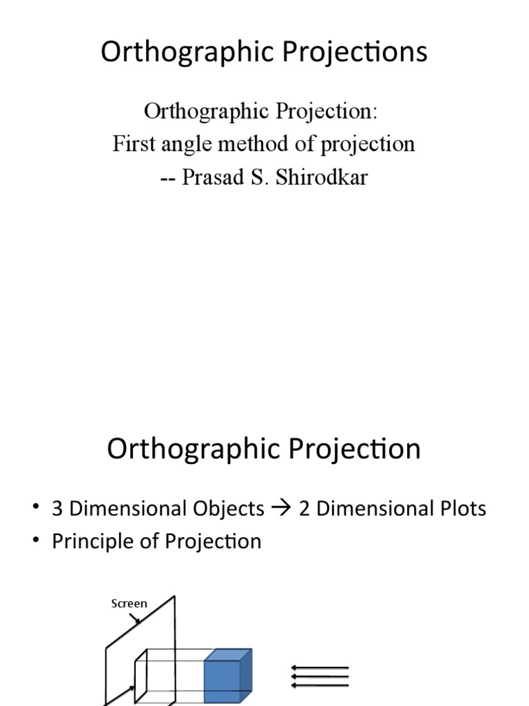 Orthographic Projection Techniques Explained | PDF | Drawing | Graphic ...