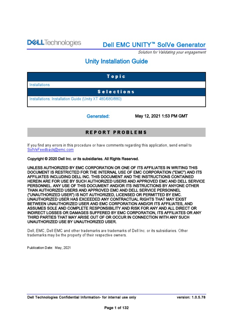 Dell EMC Unity - Installations-Unity Installation Guide | PDF ...