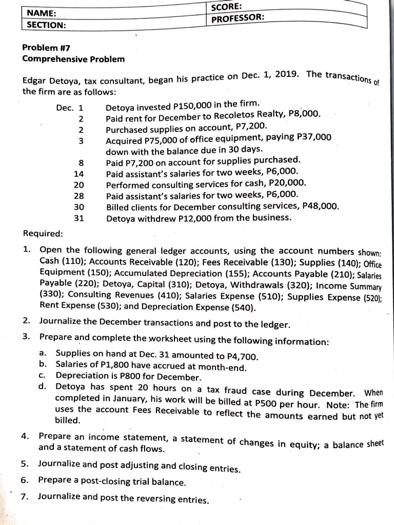 Comprehensive Assessment 1 and 2 | PDF | Expense | Revenue