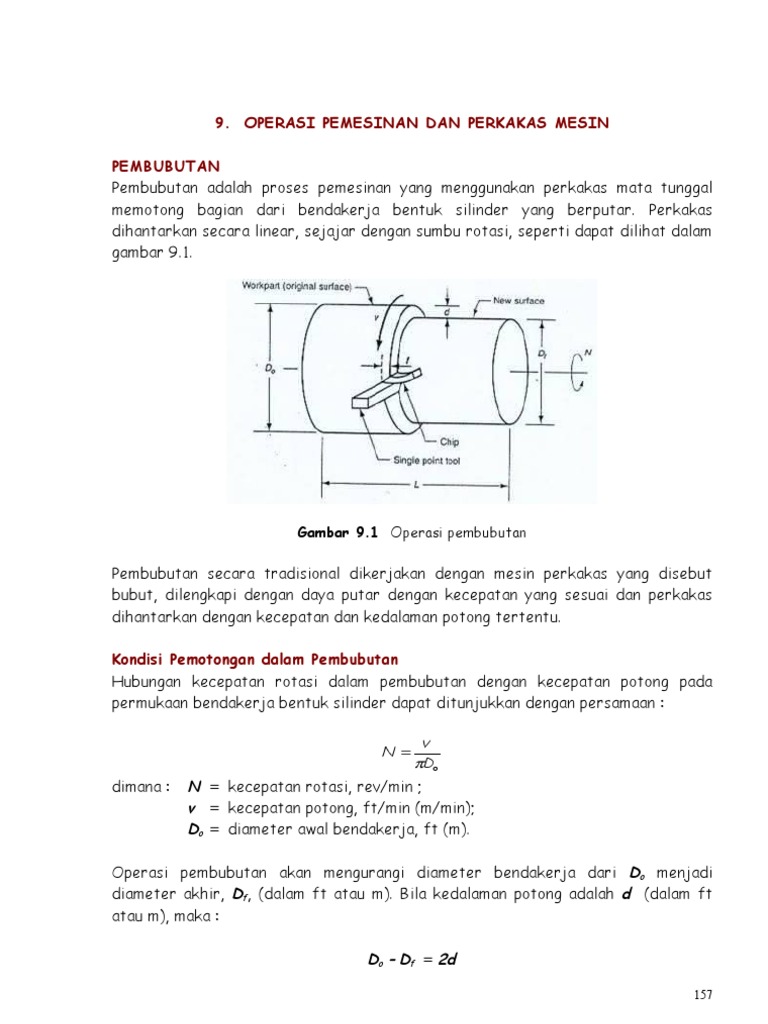 Operasi Pemesinan | PDF