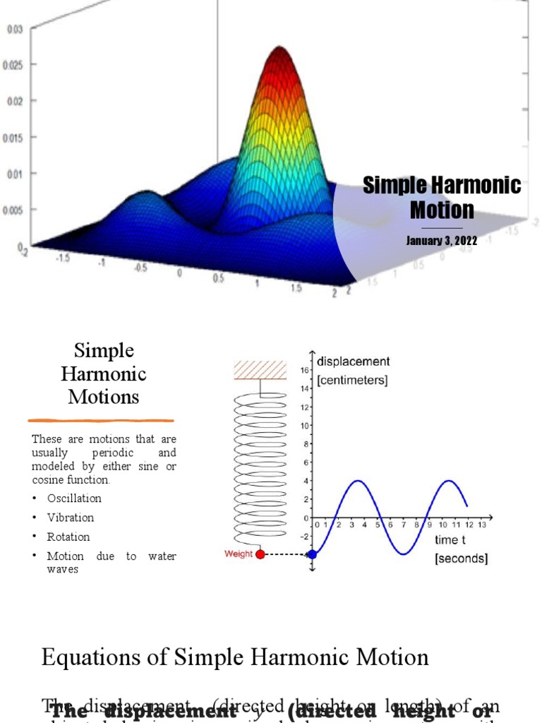 Simple Harmonic Motion | PDF | Mechanics | Classical Mechanics