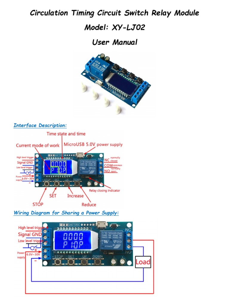 Timer XY-LJ02 | PDF | Relay | Electricity