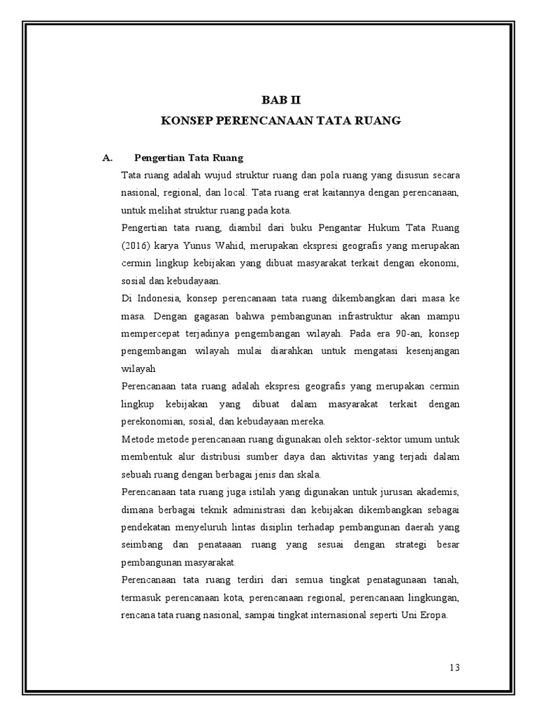 Konsep Perencanaan Tata Ruang Indonesia | PDF | Politik | Seni