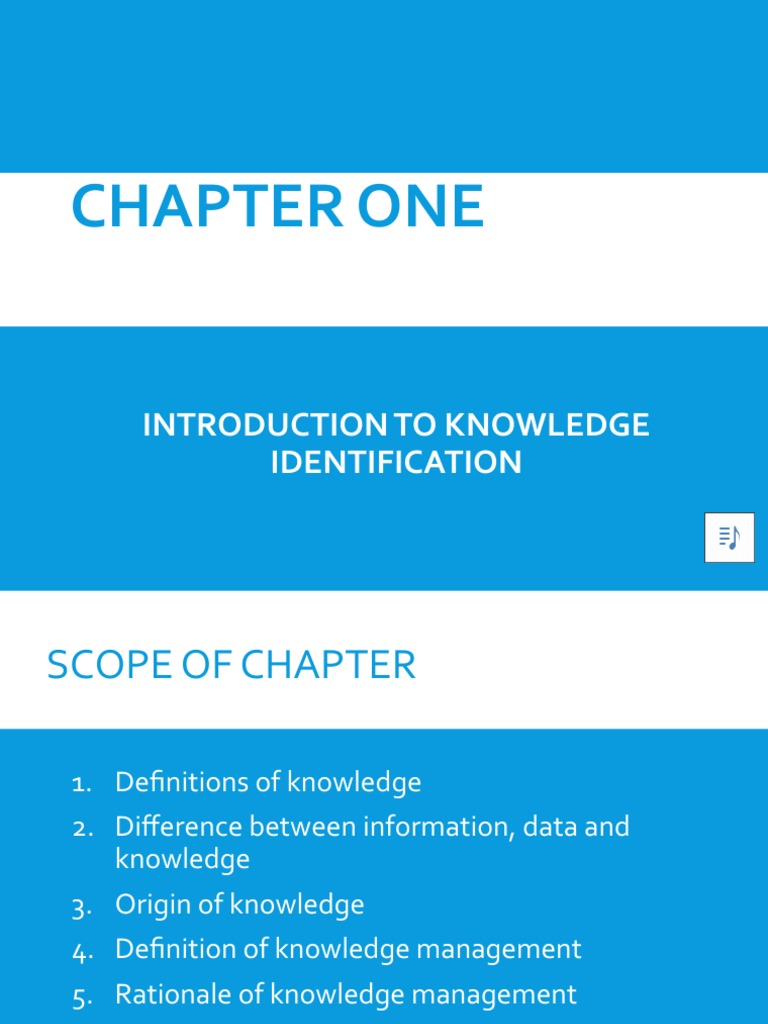 Chapter 1 Knowledge Management | PDF | Tacit Knowledge | Data
