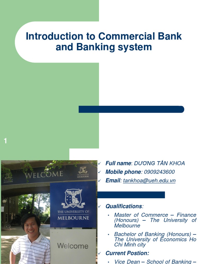 Introduction To Commercial Banking | PDF | Banks | Securities (Finance)