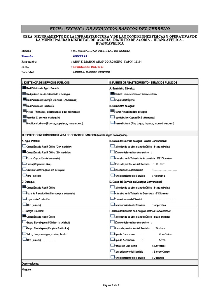 Ficha 3 Tecnica de Obra - Pma | PDF | Agua | Hidrología