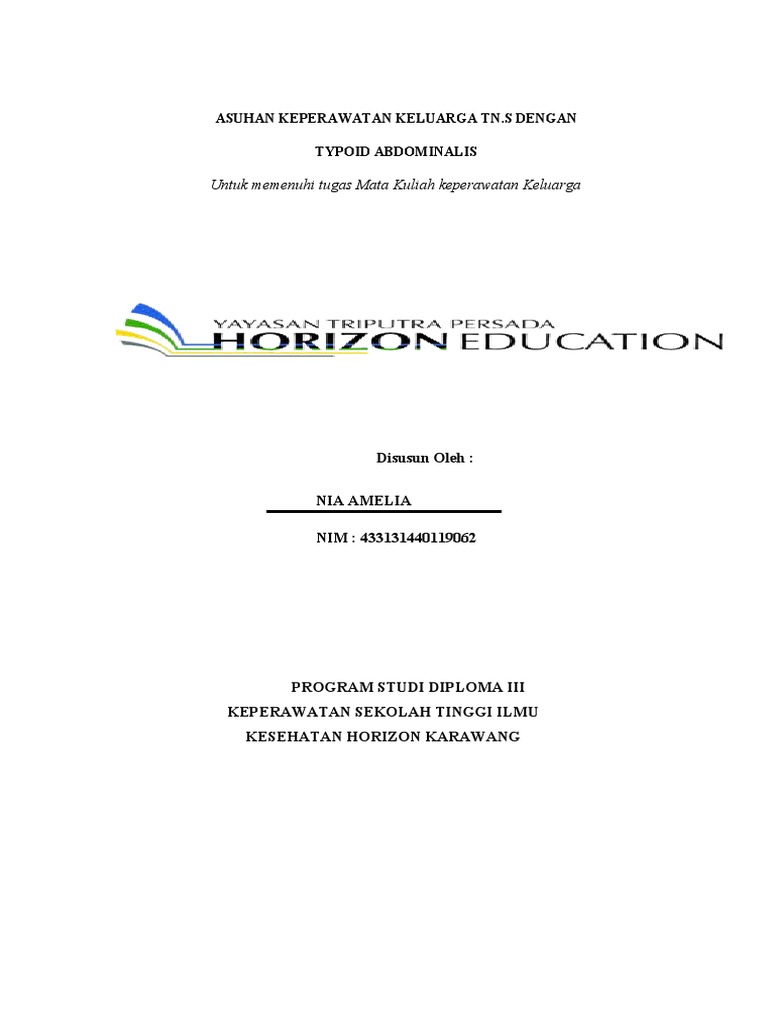 Asuhan Keperawatan Keluarga Tn. S Typoid | PDF