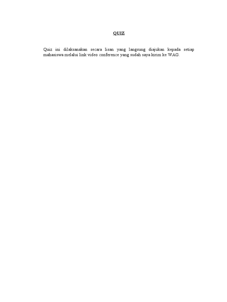 QUIZ Lisan | PDF