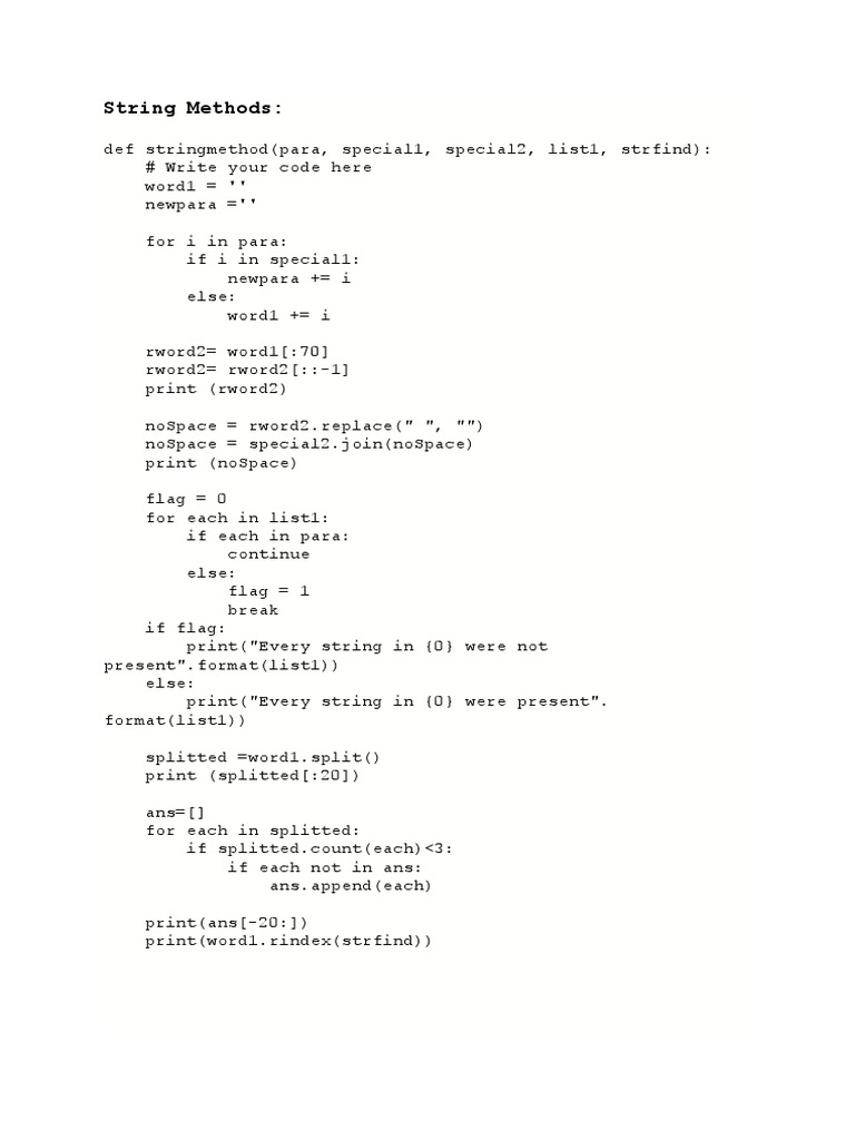 Python 3 Function and OOPs Handson | PDF | Software Development ... Python 3 Function and OOPs Handson | PDF | Software Development ...