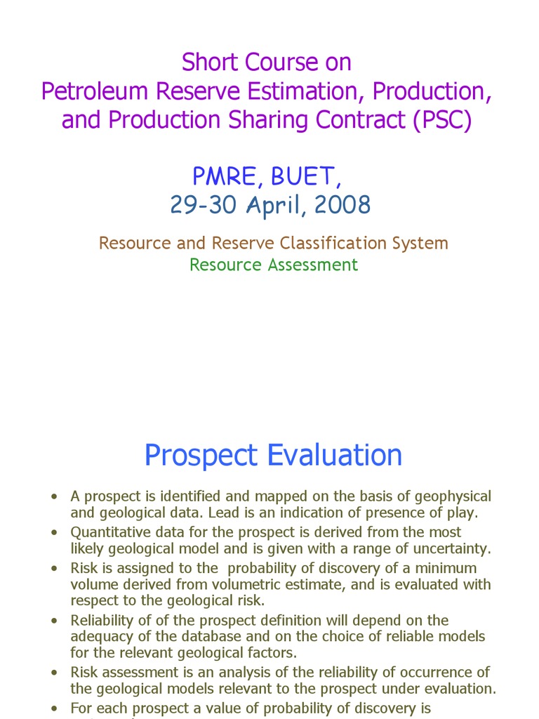 Prospect Evaluation | PDF | Petroleum Reservoir | Geology