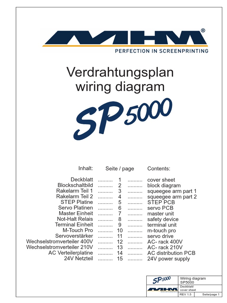 Wiring Diagram SP5000 V1 5 | PDF | Manufactured Goods | Tools