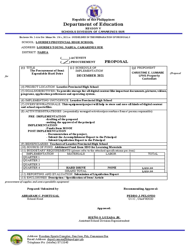 Hard Drive Proposal | PDF | Computing