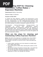 Barista Checklist | PDF