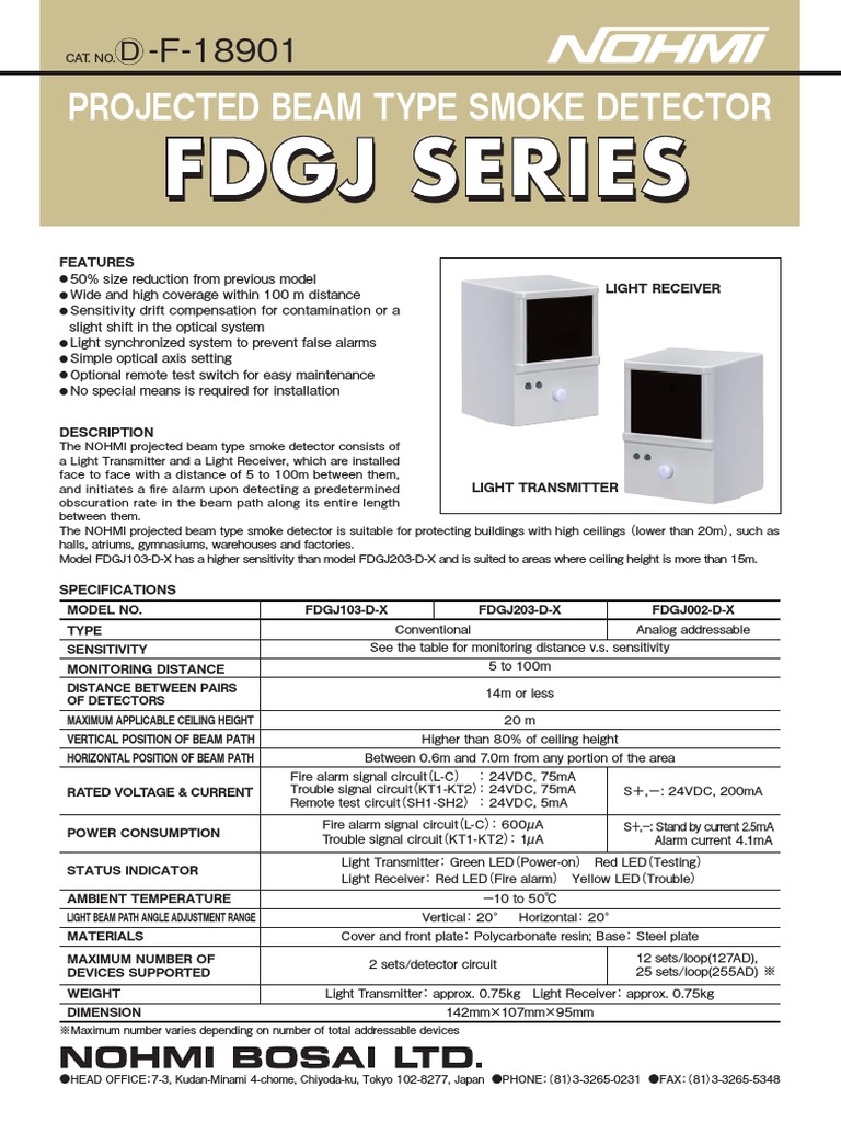 FDGJ Series en | PDF | Sensor | Manufactured Goods