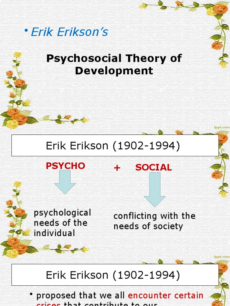 Psychosocial Theory of Development | PDF | Psychology | Psychological ...