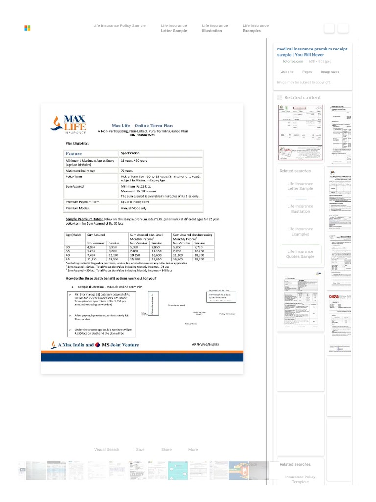 Mediclaim Policy Premium 1 | PDF | Insurance | Life Insurance