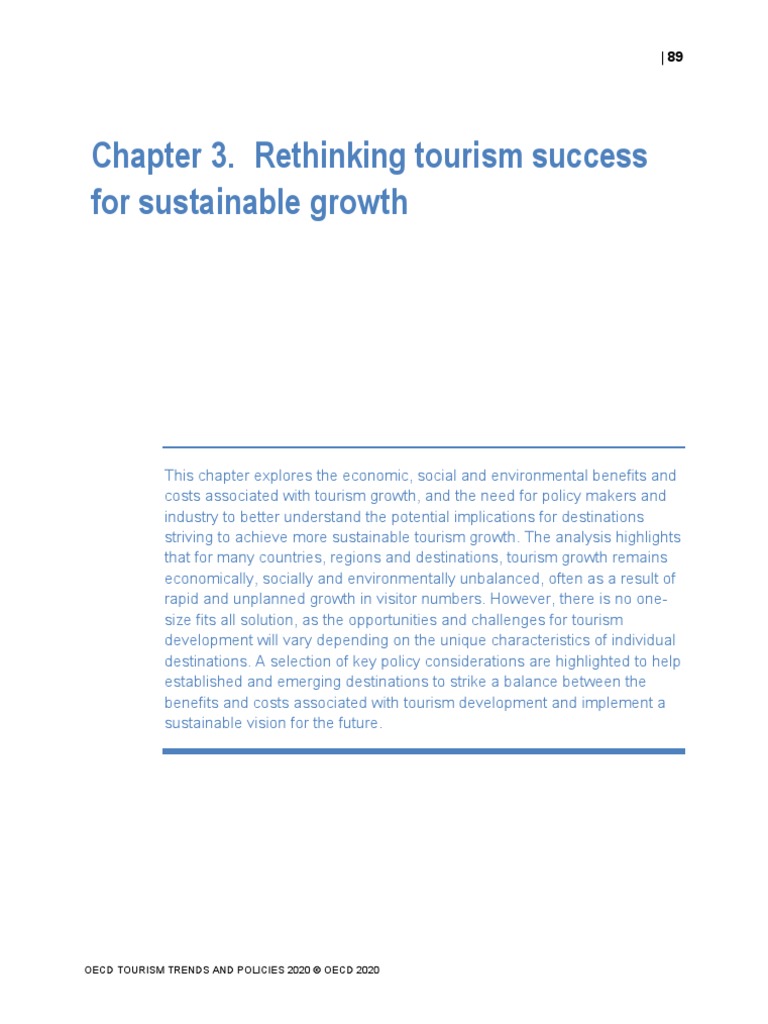 Chapter 3. Rethinking Tourism Success For Sustainable Growth | PDF ...